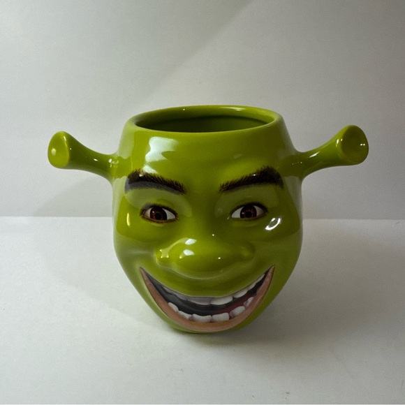 Dreamworks | Dining | Shrek Mug 3d Face Ceramic Coffee Cup Dreamworks ...